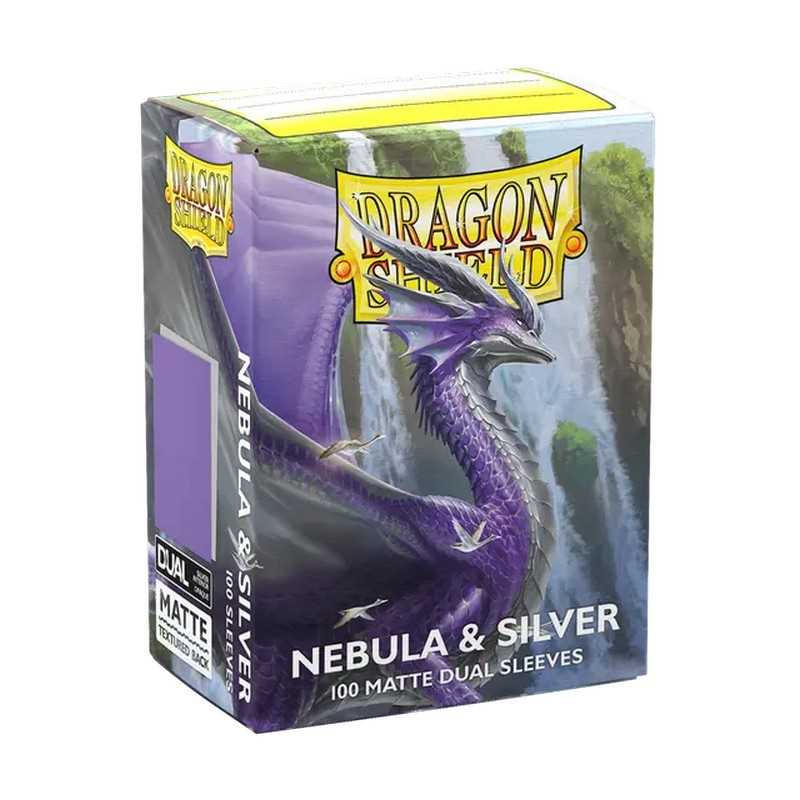 Dragon Shield Matte Dual Standard Sleeves - Nebula & Silver (100 ct ...