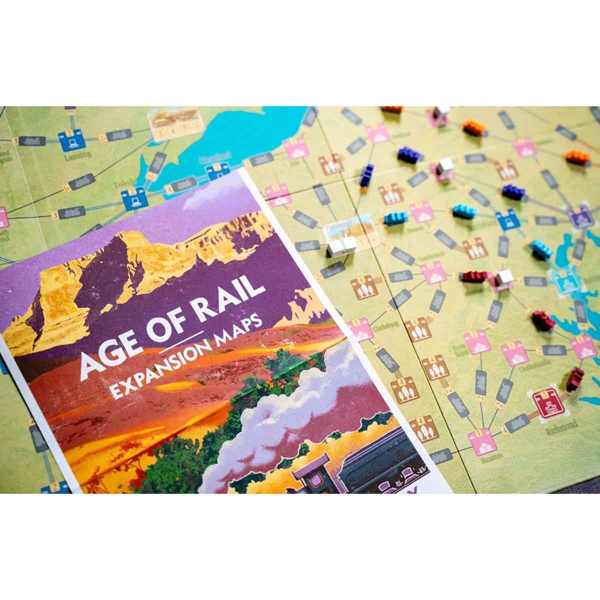 Age of Rail: Allegheny & La Pampa - Expansion Map – Asmodee UK