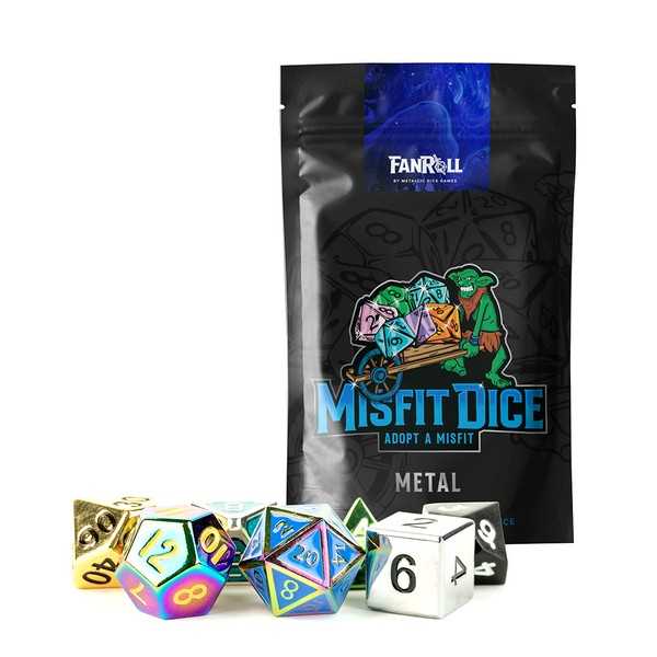 FanRoll Misfit Metal Polyhedral Dice Set – Asmodee UK
