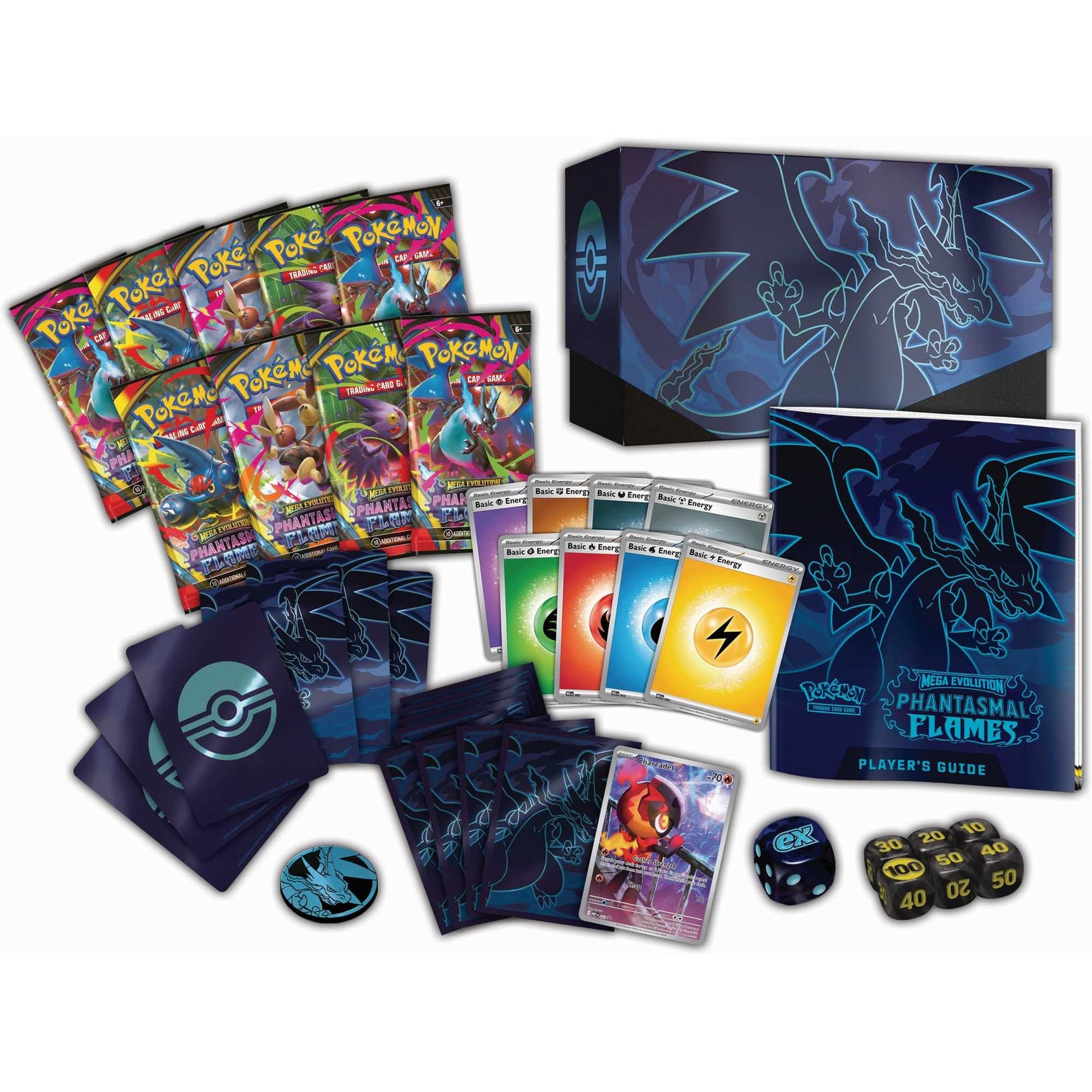 Pokémon TCG: Mega Evolution Phantasmal Flames - Elite Trainer Box – Asmodee UK