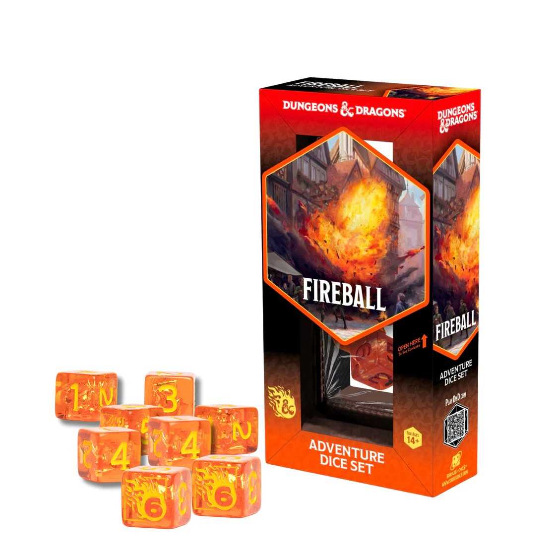Dungeons & Dragons Adventure Dice Set - Fireball – Asmodee UK